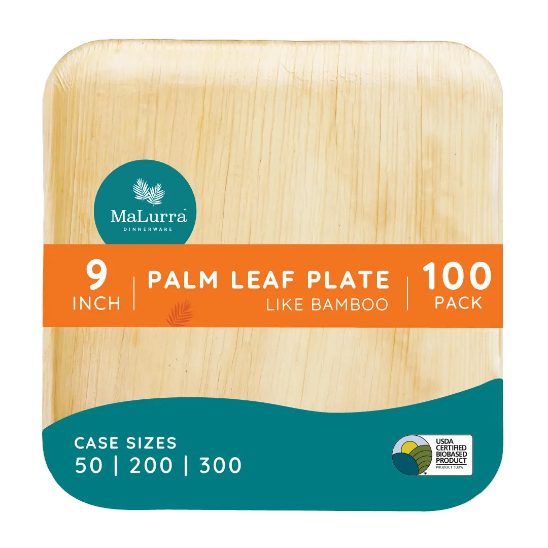 Disposable Square Palm Plates | Eco-friendly Palm Dinnerware