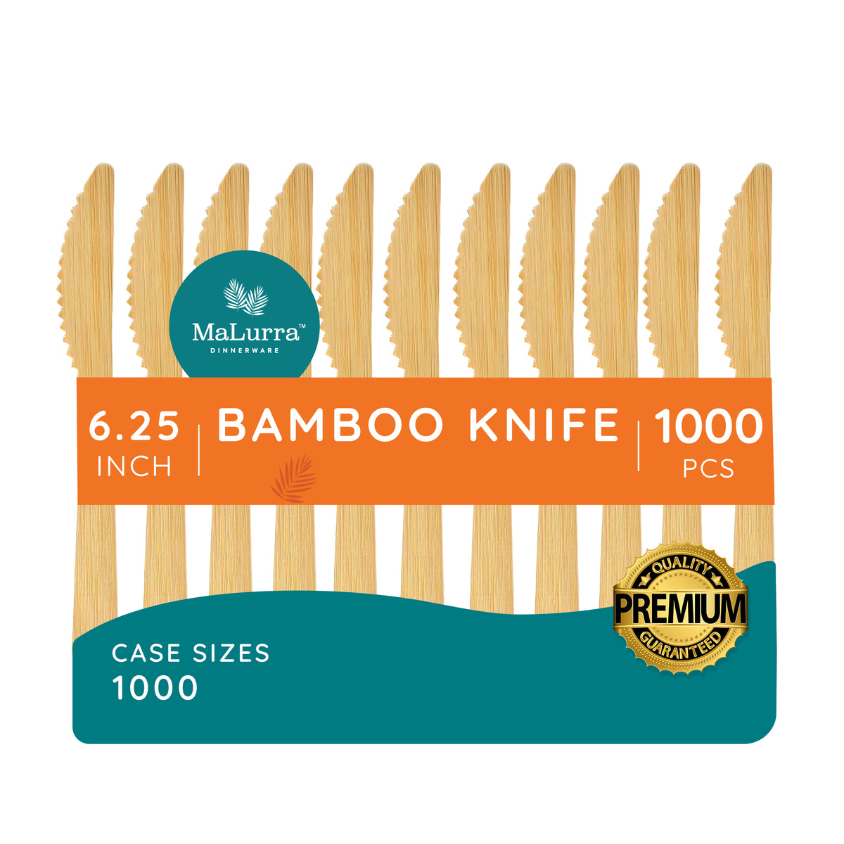 7" Wooden Disposable Knife - Eco-Friendly & Sturdy